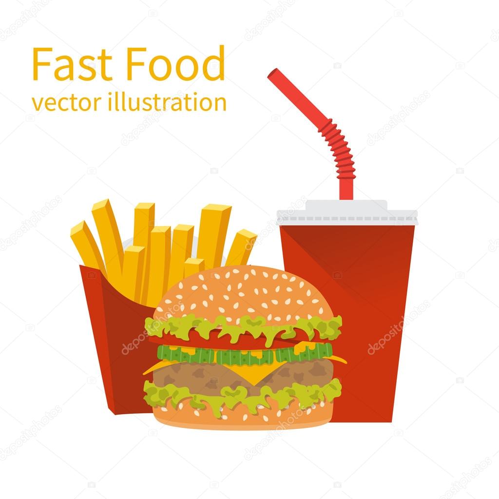 Fast food, vector illustration Stock Vector Image by ©threecvet.gmail ...