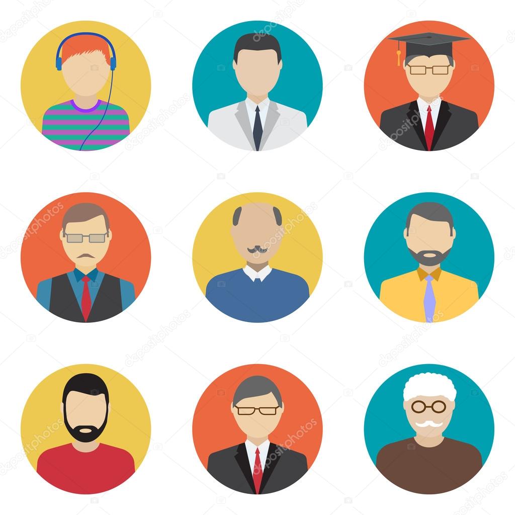 People flat icon Stock Vector Image by ©threecvet.gmail.com #109194368