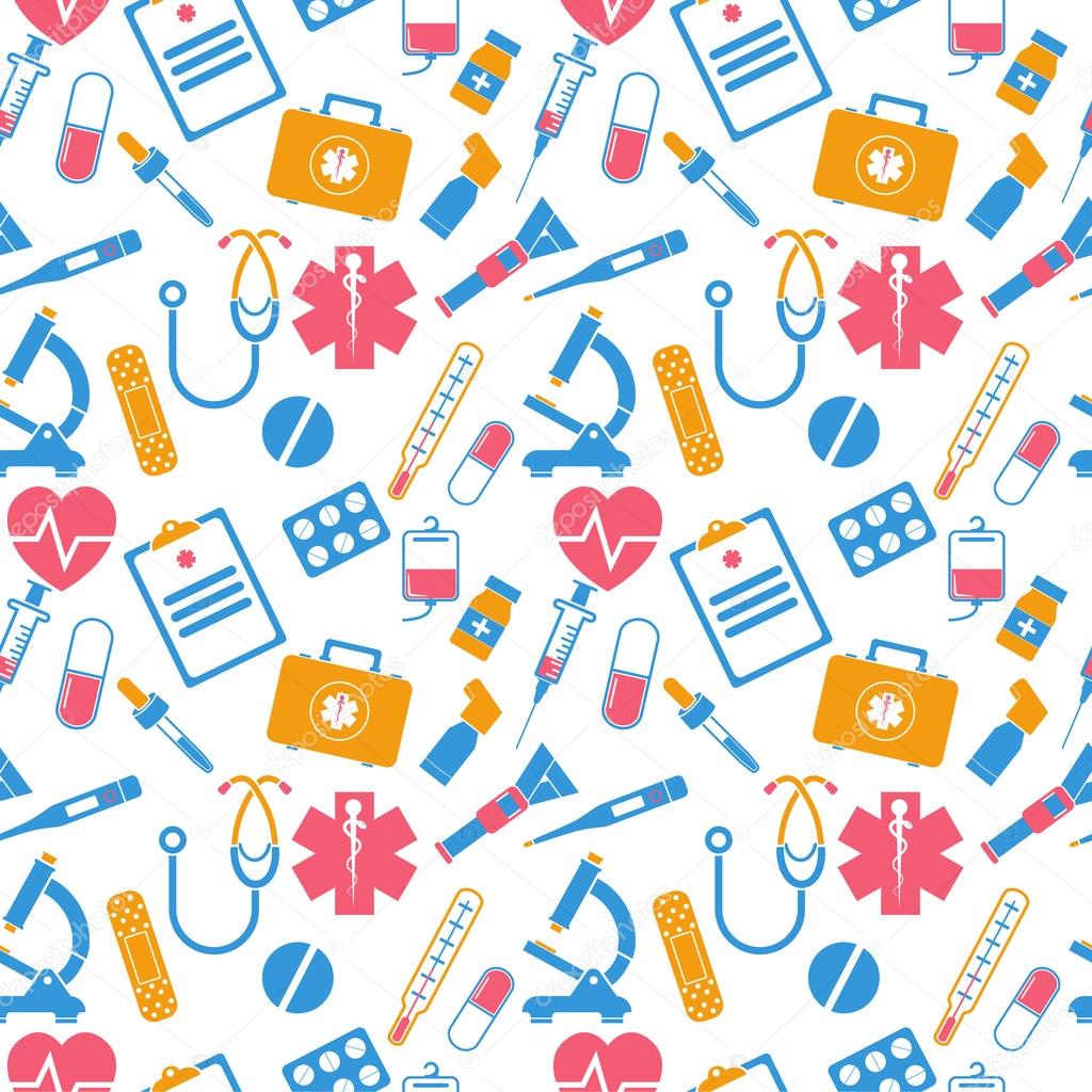 Medicine seamless pattern Stock Illustration by ©threecvet.gmail.com ...