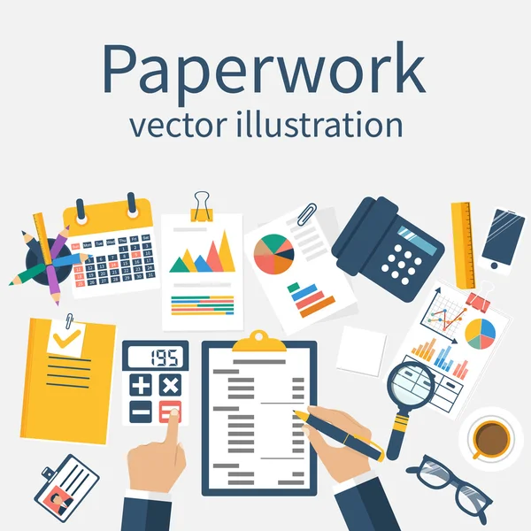 Paperwork Vector Art Stock Images | Depositphotos