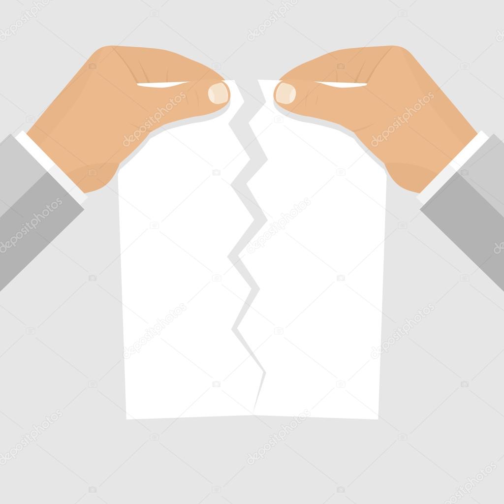 Tearing Through Paper Vector