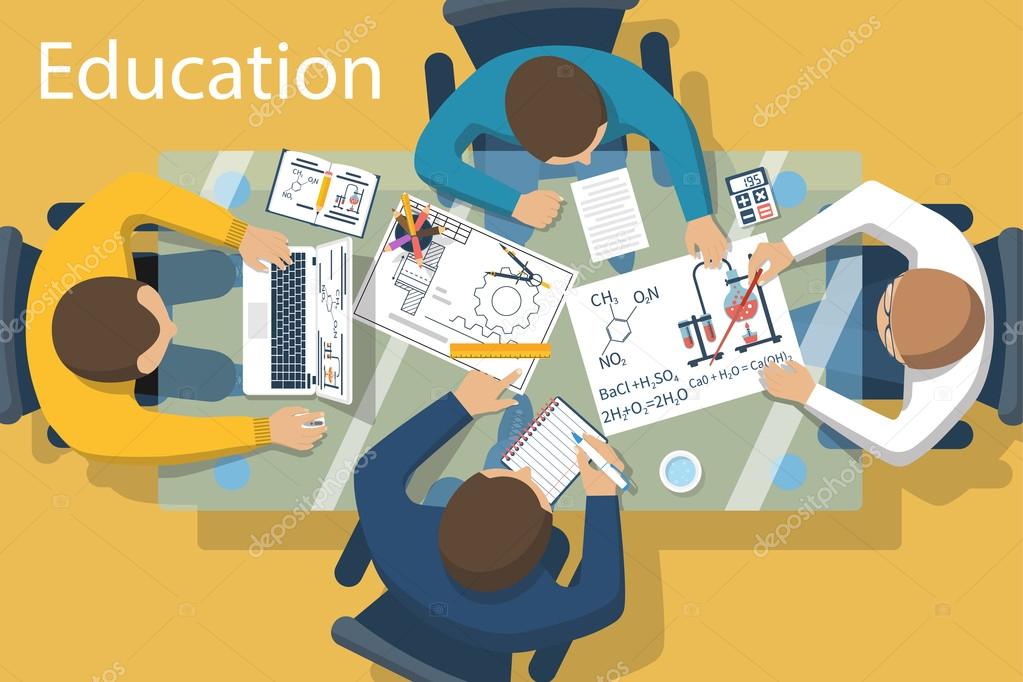 Studying group, education Stock Vector Image by ©threecvet.gmail.com ...