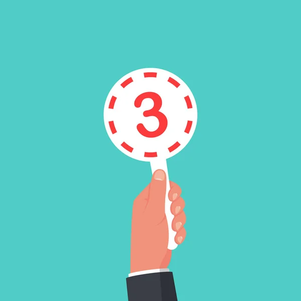 Score card 5. Number table. Digit rating on a scorecard. Stock Vector ...