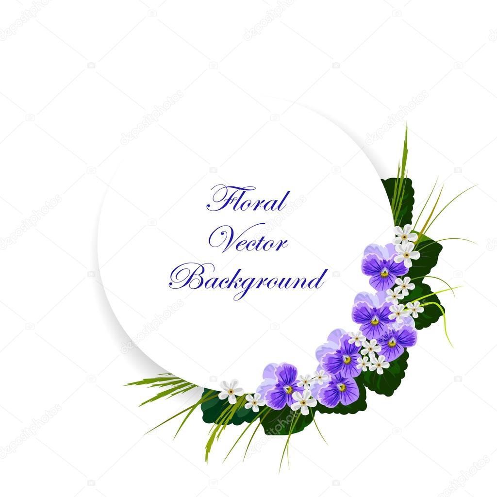 Floral vector background. Stock Vector Image by ©debopre.v.gmail.com ...