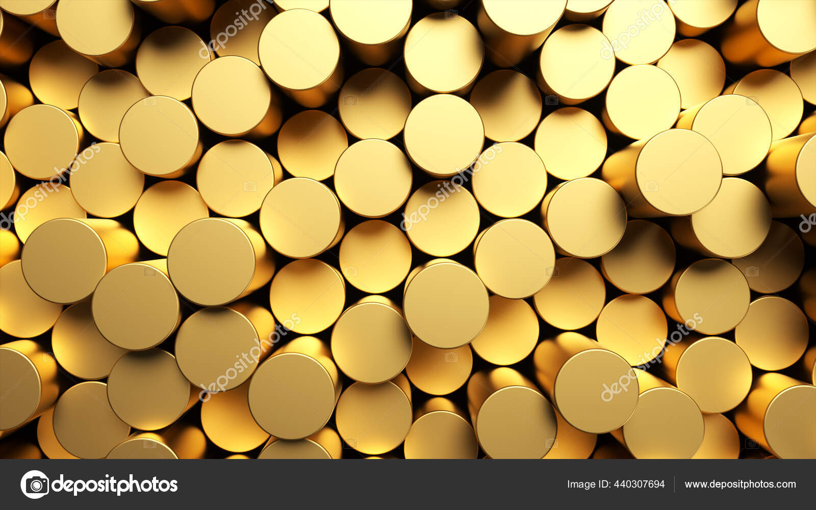 Round mosaic surface with golden cylinders. — Stock Photo © ludasikm79 ...