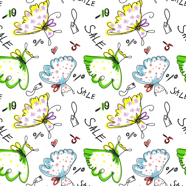 Dress sell hand drawing pattern seamless Stock Illustration by ...