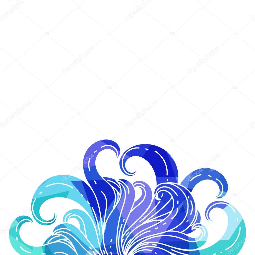 Ocean Wave Border Frame