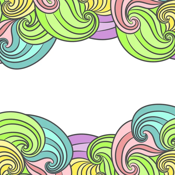 Wave Frame/Border Stock Vector by ©konekotanya.gmail.com 97106466