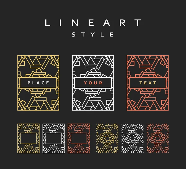 Set of design elements. Labels and frames. Stock Vector Image by ...