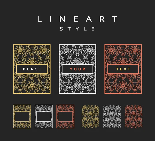 Set of design elements. Labels and frames. Stock Vector Image by ...