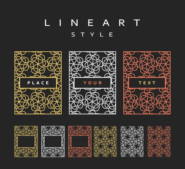 Set of design elements. Labels and frames. Stock Vector Image by ...