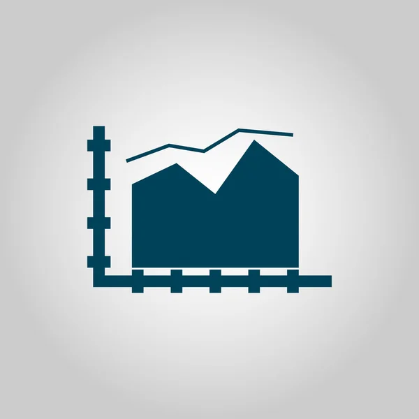 Area chart icon, area chart symbol, area chart vector, area chart eps ...