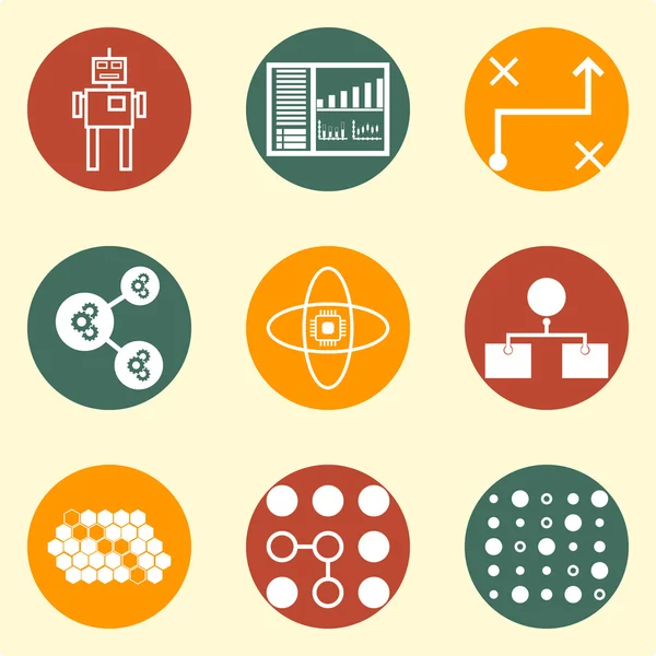 Modern Web Symbol Collection Of Machine Learning Artificial Intelligence, Data Science And Big ...