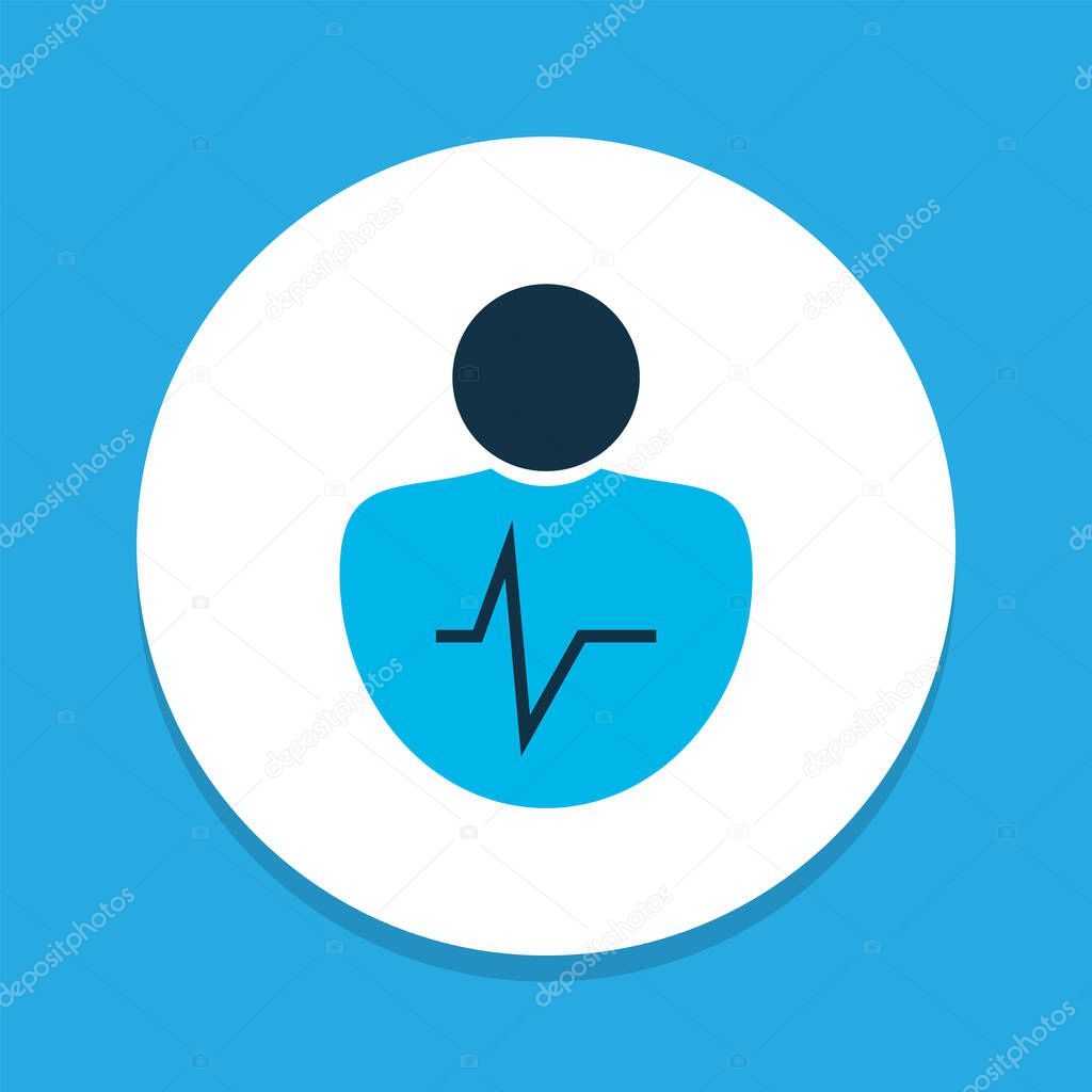 Personalidad rasgos icono símbolo de color. Elemento de carácter ...