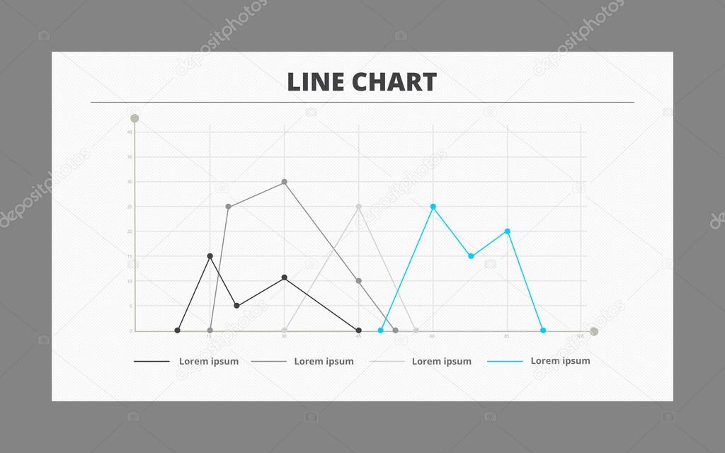 Four Line Chart Template Stock Vector by ©surfsup.vector.gmail.com ...