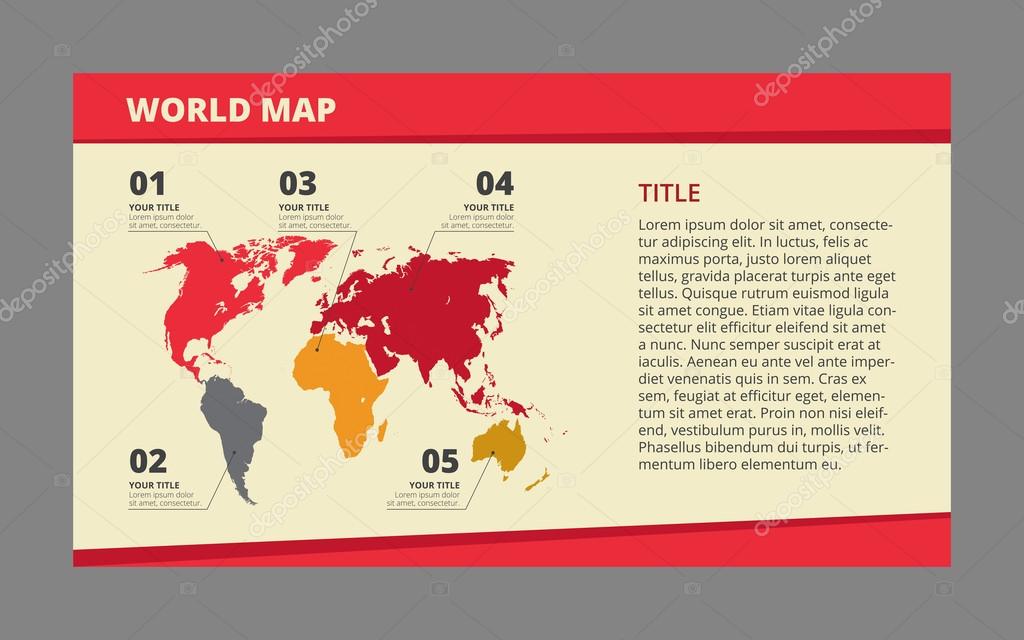 World Map Template 2 Stock Vector by ©surfsup.vector.gmail.com 100317710