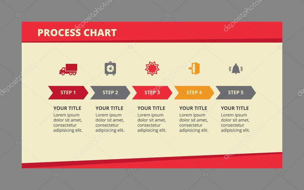 Process chart template 1 Stock Vector by ©surfsup.vector.gmail.com ...