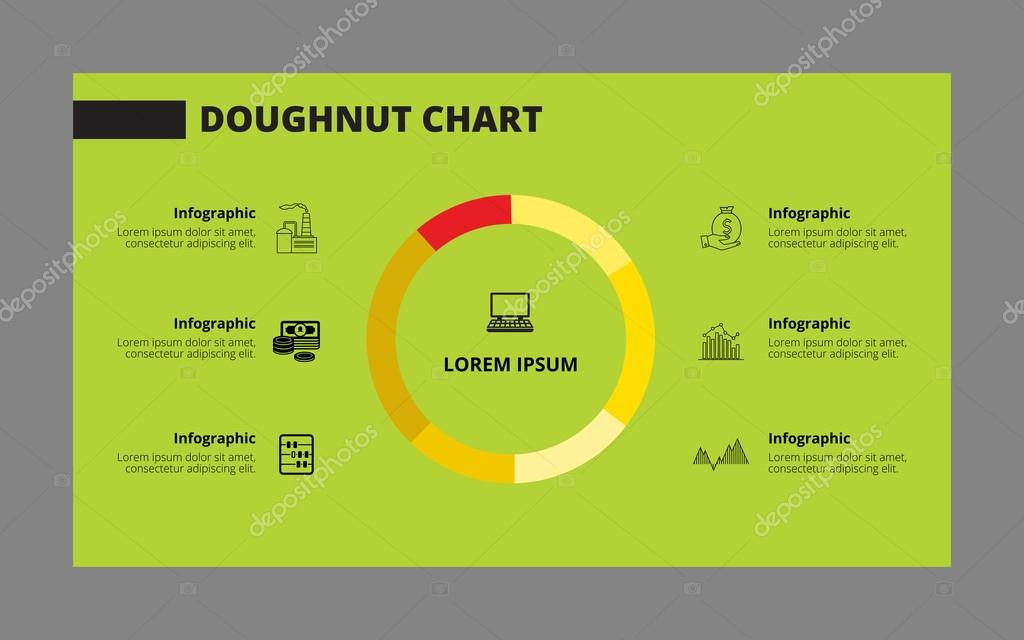 Doughnut chart template 1 Stock Vector Image by ©surfsup.vector.gmail.com #101054736