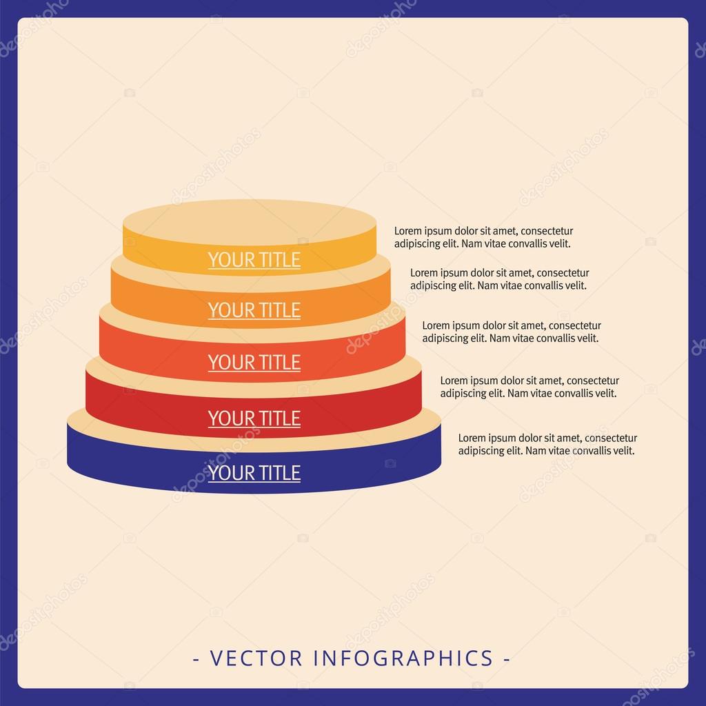 Stacked Pyramid Chart Template 2 Stock Vector Image by ©surfsup.vector ...
