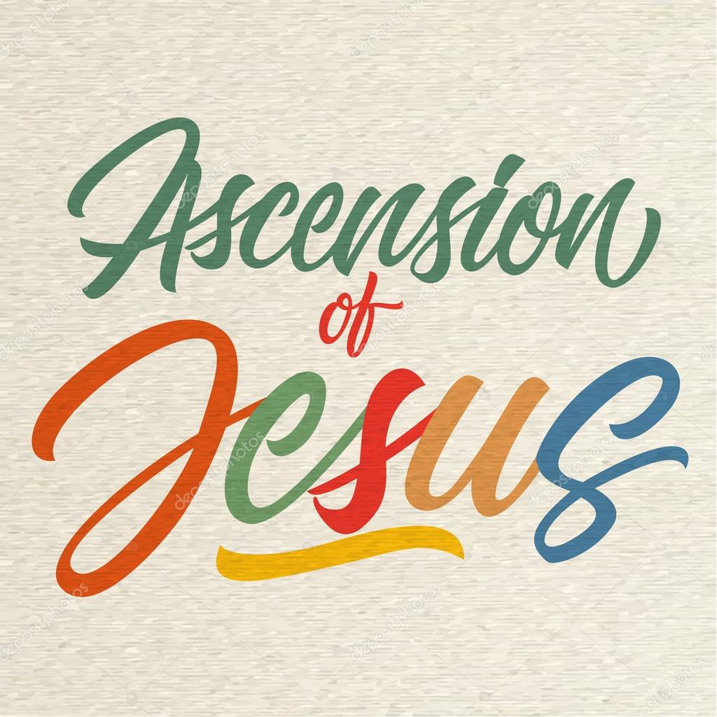 Ascension of Jesus Inscription 3 Stock Vector by ©surfsup.vector.gmail ...
