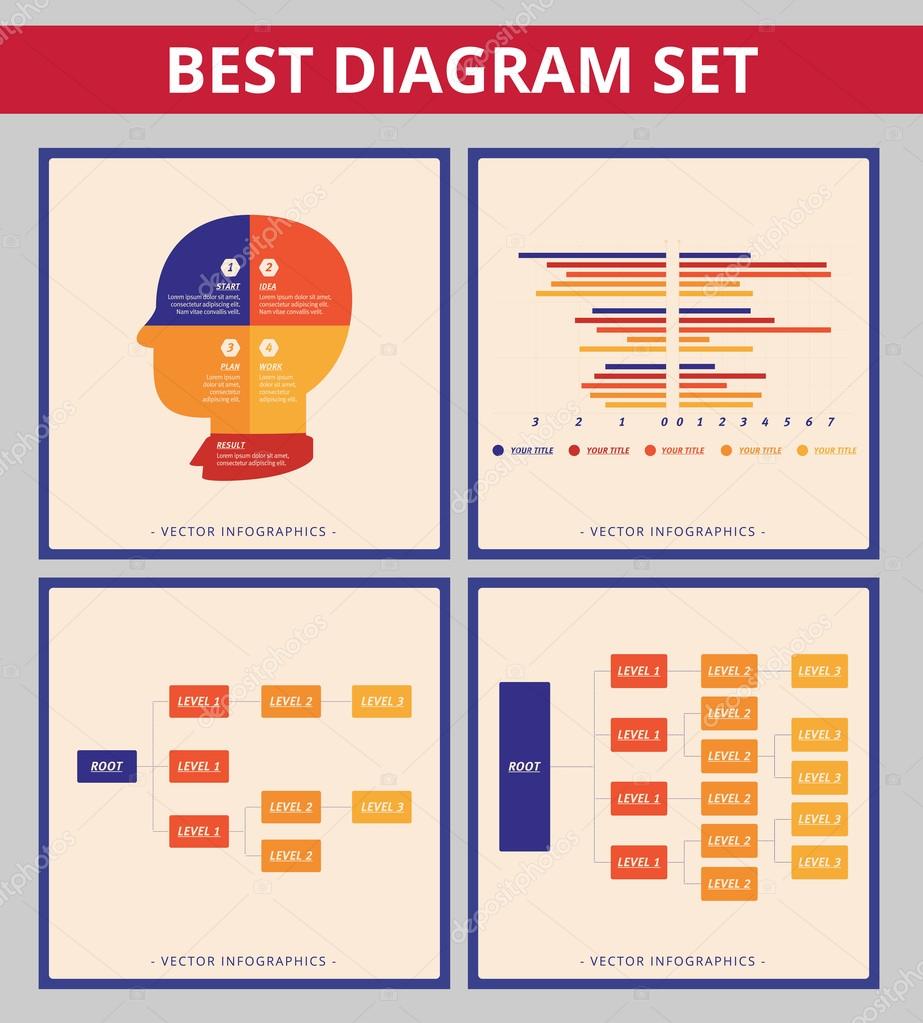 Best Diagram Set 5 Stock Vector Image by ©surfsup.vector.gmail.com ...