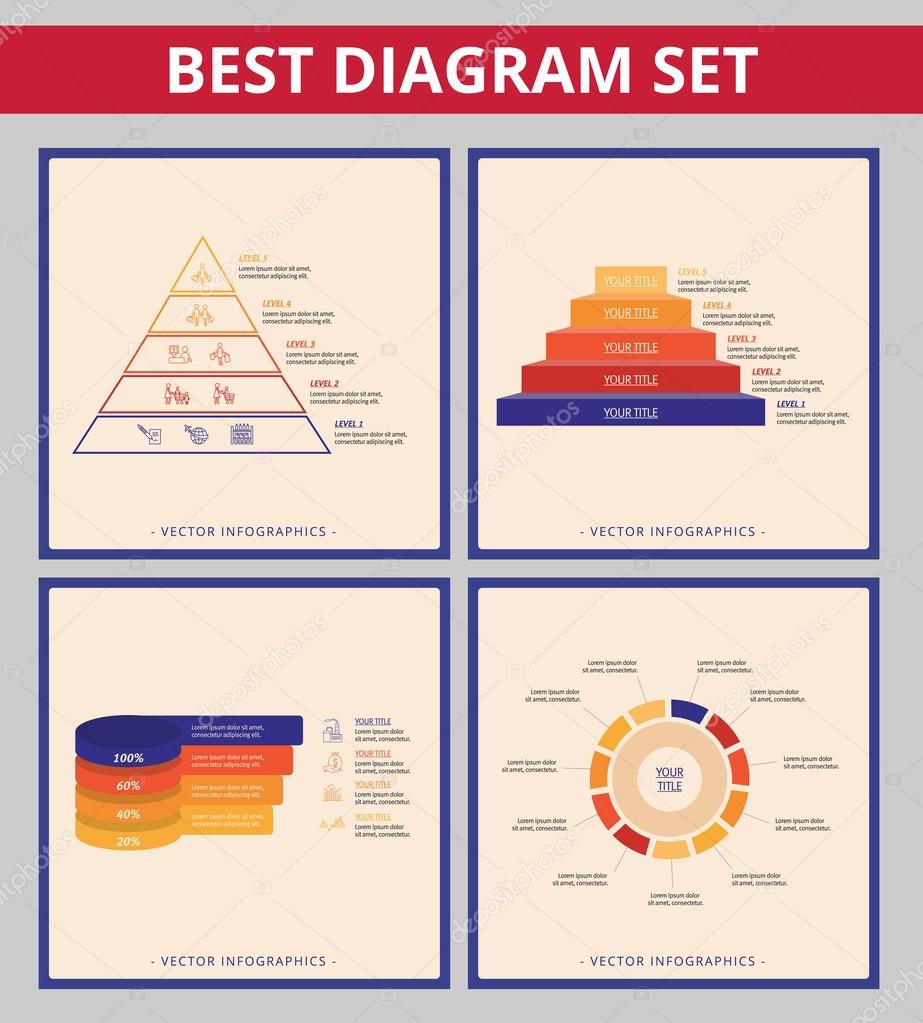 Best Diagram Set 16 Stock Vector Image by ©surfsup.vector.gmail.com ...