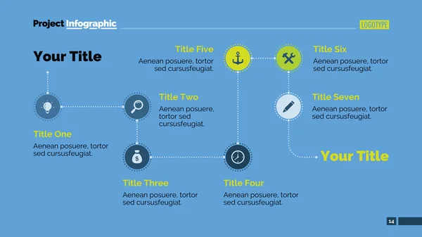 Process Chart Slide Template Stock Vector by ©surfsup.vector.gmail.com ...
