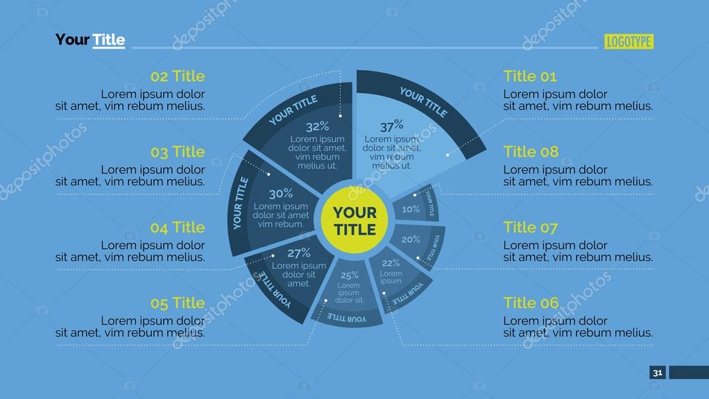 Radial Diagram Slide Template Stock Vector by ©surfsup.vector.gmail.com ...