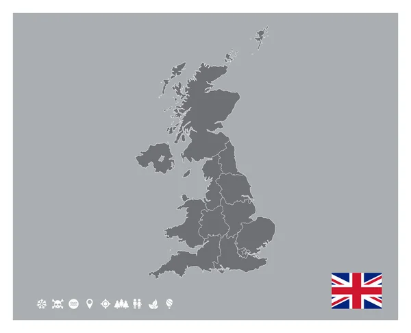 Britain map Vector Art Stock Images | Depositphotos