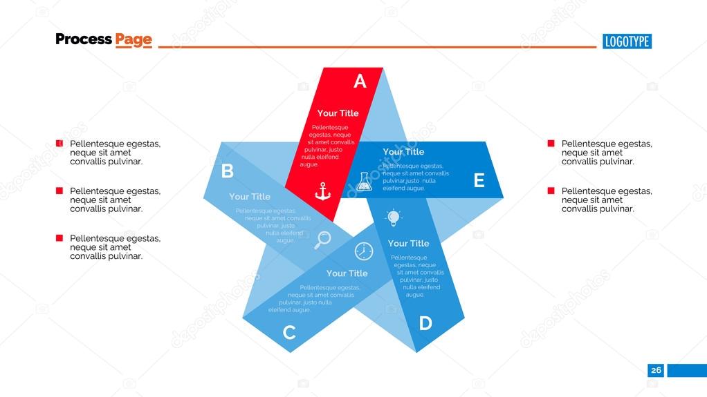 Process Chart Slide Template Stock Vector by ©surfsup.vector.gmail.com ...