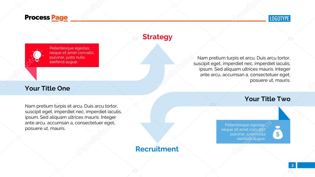 Arrow Diagram Slide Template Stock Vector by ©surfsup.vector.gmail.com ...