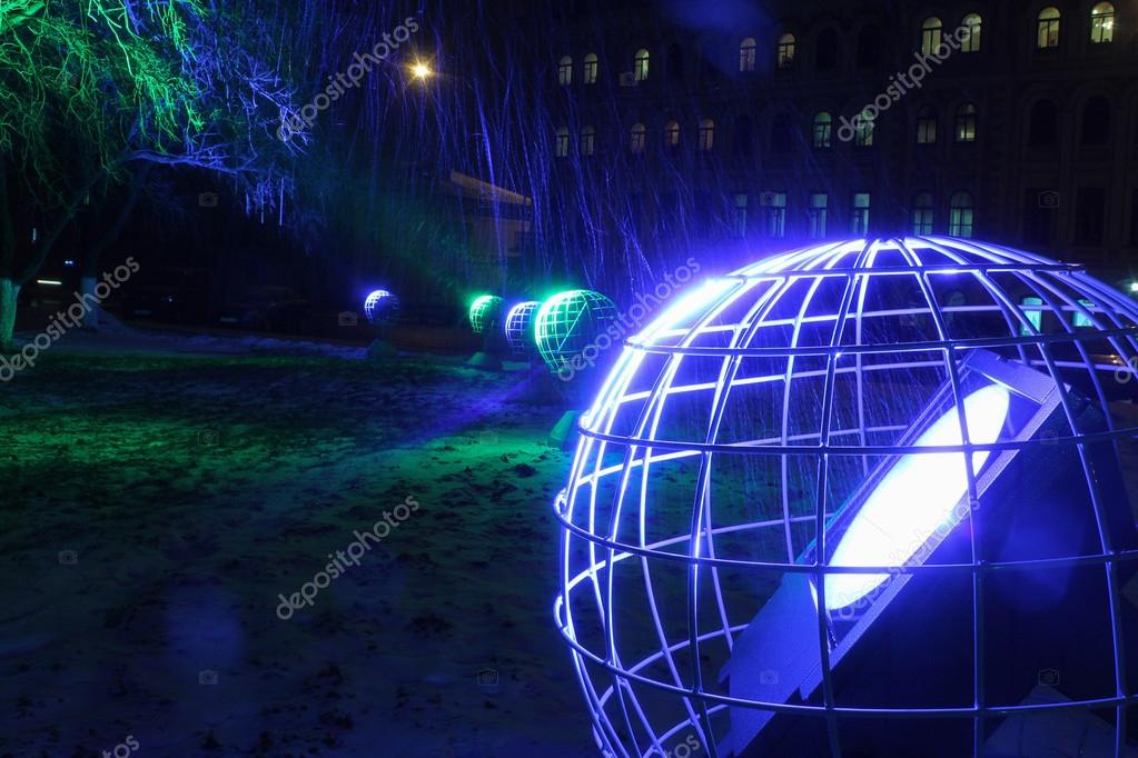 The lighting in the form of spheres Stock Photo by ©Scharfsinn 112110730