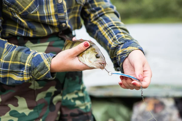 Fish in female hands - Stock Image - Everypixel