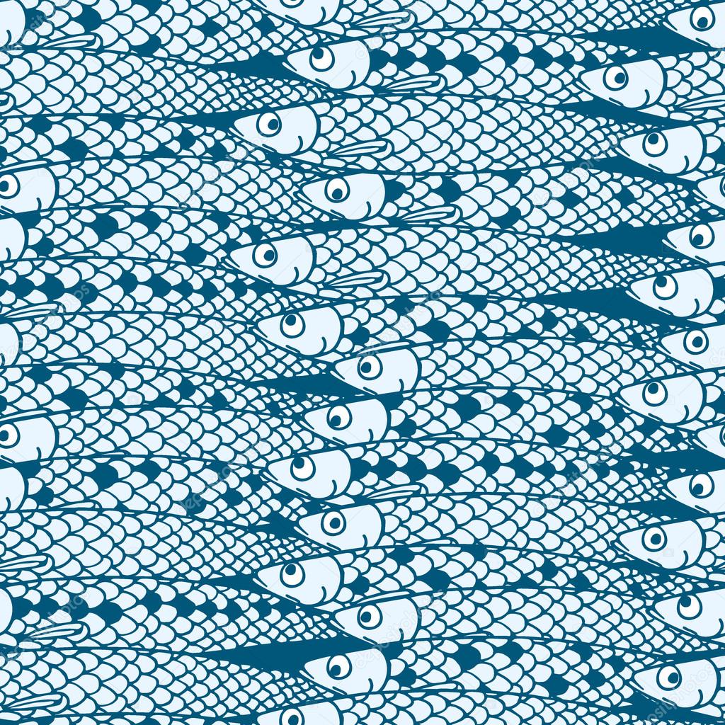 Hand drawn sardines pattern Stock Vector Image by ©Ezhevica #113486968