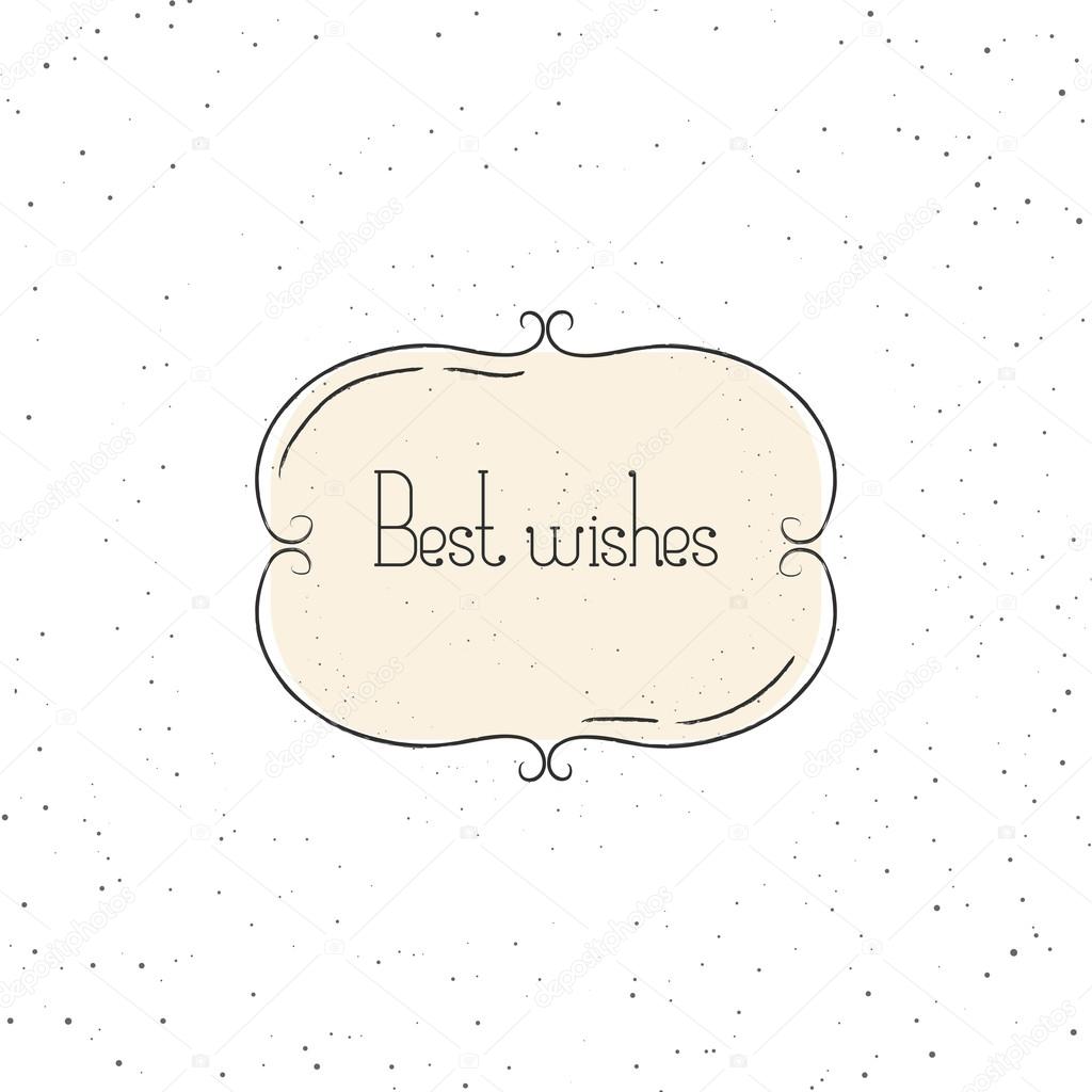 Vector illustration of vintage frame on the texture background. Best ...