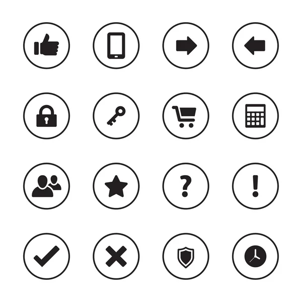 Black flat safety and miscellaneous icon set with rounded rectangle frame Stock Vector by ...