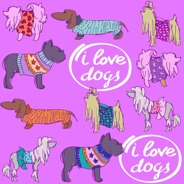 59 I love dogs Vector Images | Depositphotos