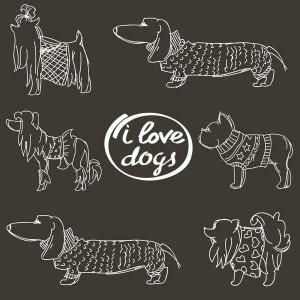 59 I love dogs Vector Images | Depositphotos