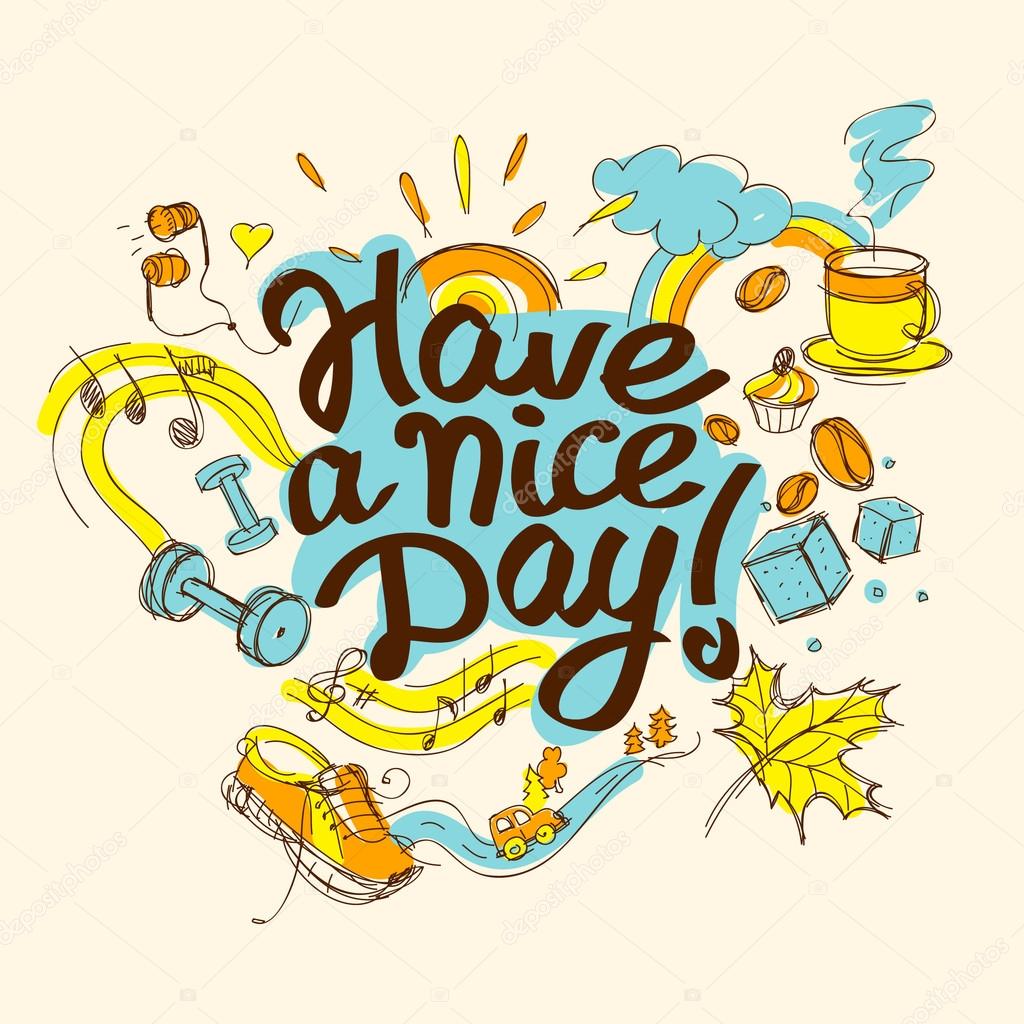 Have a nice day wish Stock Vector by ©furzikava 98218212
