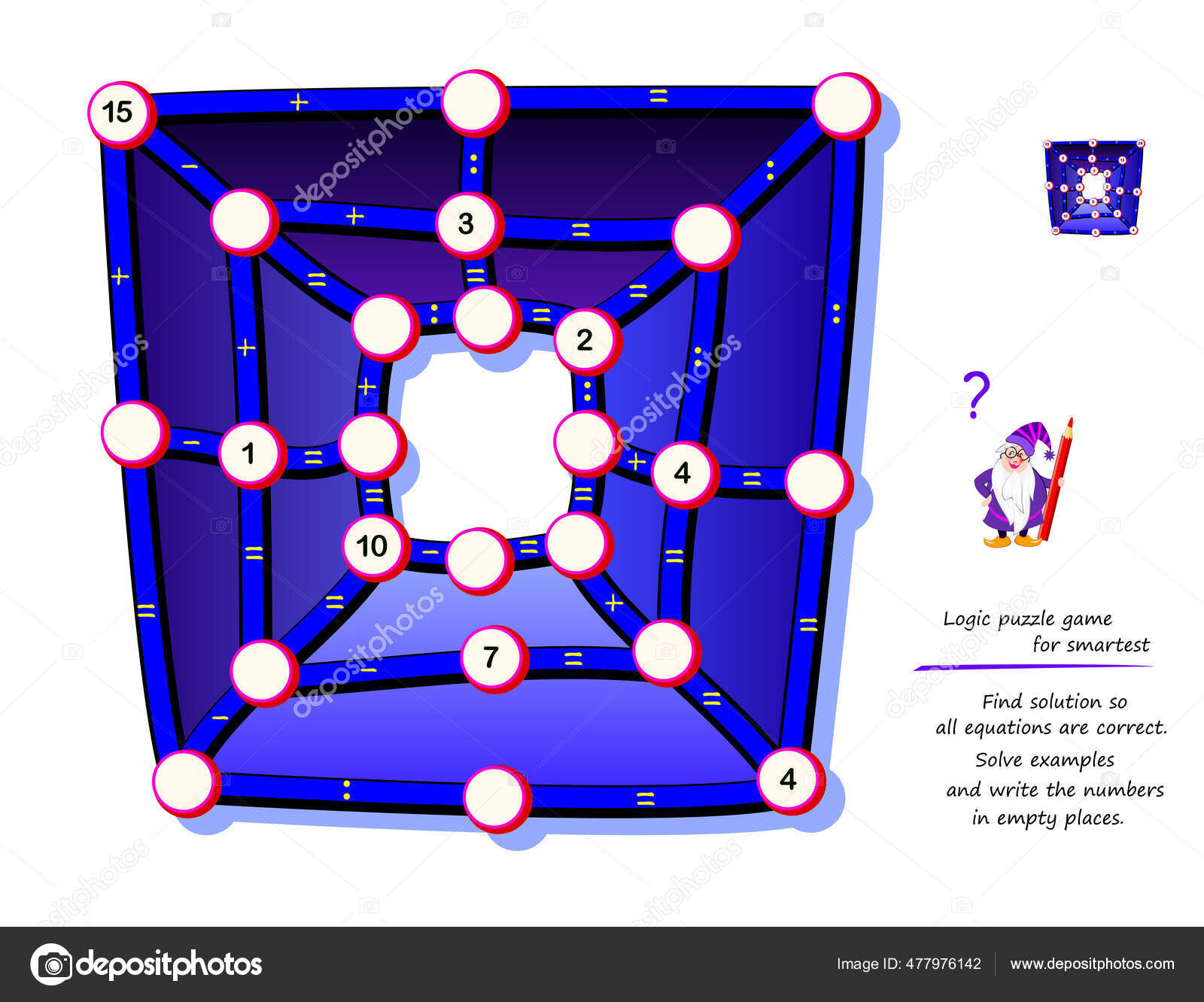 Logic Puzzle Game Smartest Find Solution All Equations Correct Solve ...