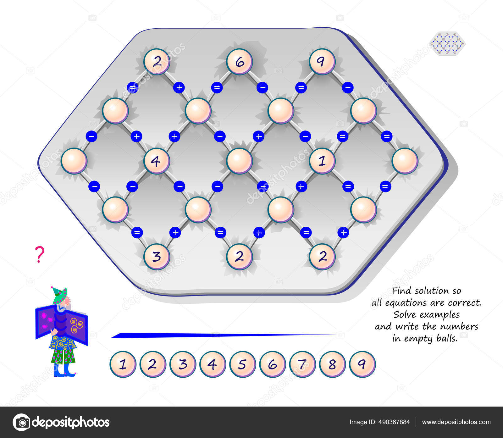 Logic Puzzle Game Smartest Find Solution All Equations Correct Solve ...