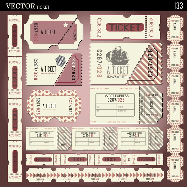 28,650,018 Vintage ticket Vector Images | Depositphotos