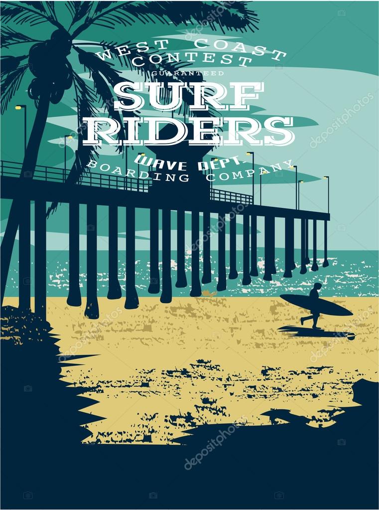 Summer surfing poster Stock Vector Image by ©swsctn80.hotmail.com ...