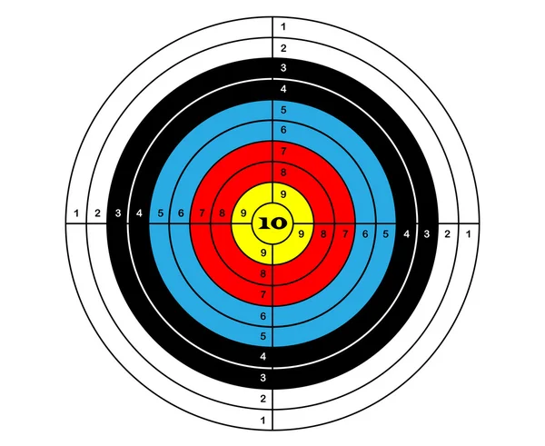 Blank template for sport target vector shooting competition. Clean ...