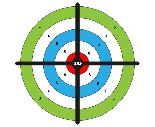 Blank template for sport target vector shooting competition. Clean ...