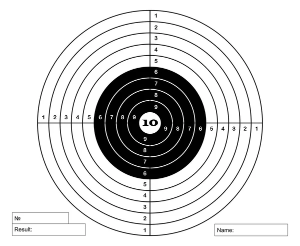 Shooting Range Target Template. Vector Stock Vector Image by ©dimair ...