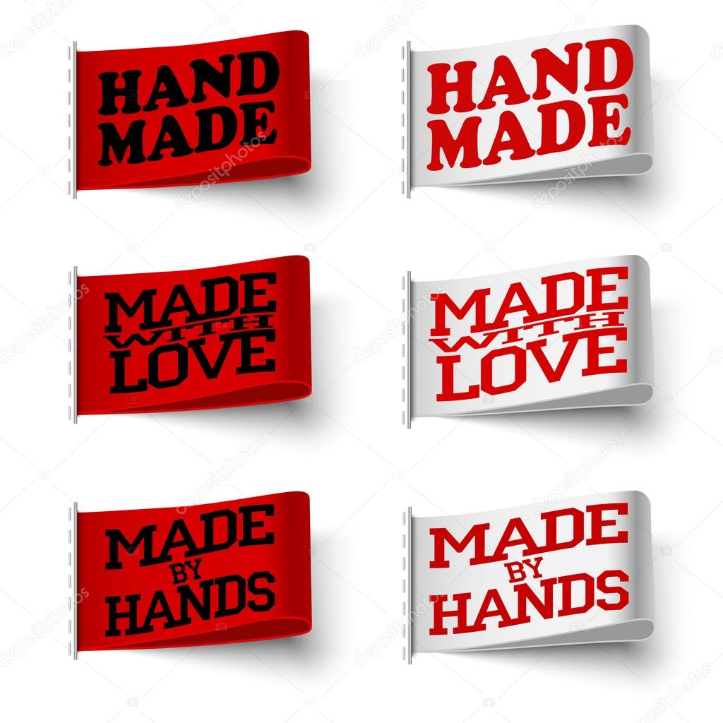 Set of textile labels Stock Vector by ©z0504574832.gmail.com 104256630