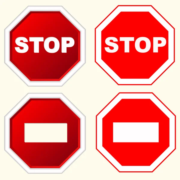 Stop road sign variation Stock Vector Image by ©Nicemonkey #3409985