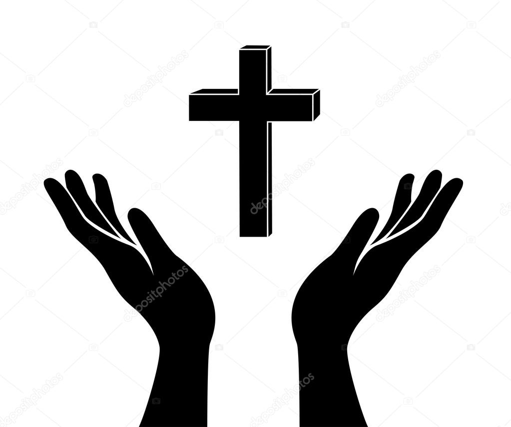 Mano y la cruz de Jesucristo signo Vector de stock por ©h.santima.gmail ...