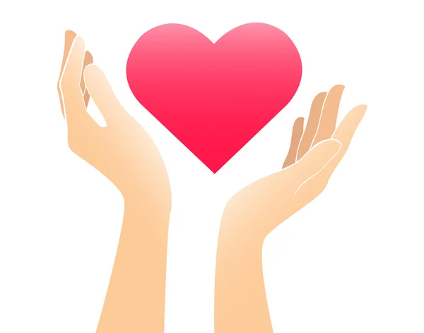 Hands around heart logo Stock Vector Image by ©Glopphy #115380440